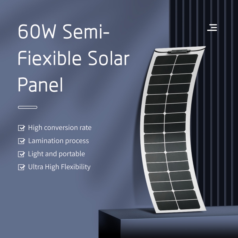 ETFE IP67 Waterproof 60W Flexible Solar Panel for RV Boat-Shenzhen ...